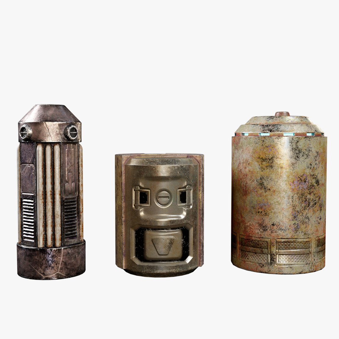 3D Powered Canister Set - TurboSquid 2357544