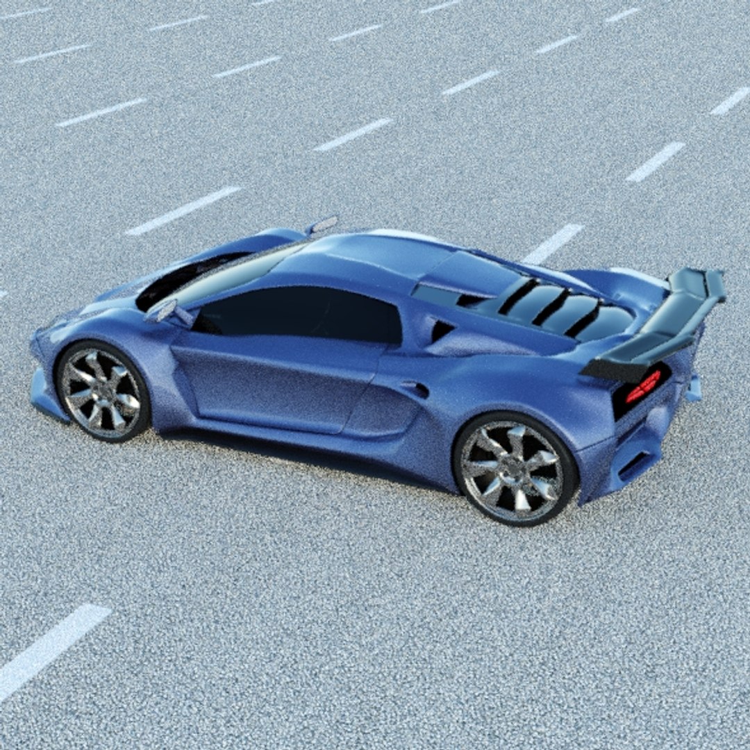 Designer Supercar Concept 3d Obj