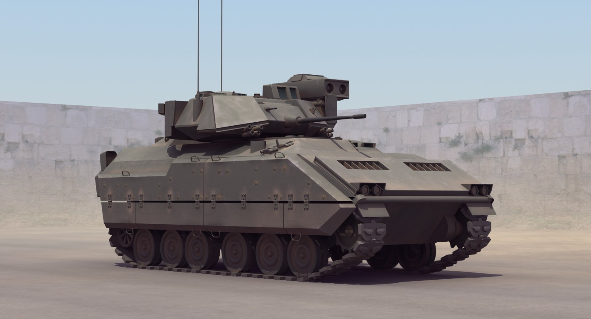 3d Model M2 Bradley
