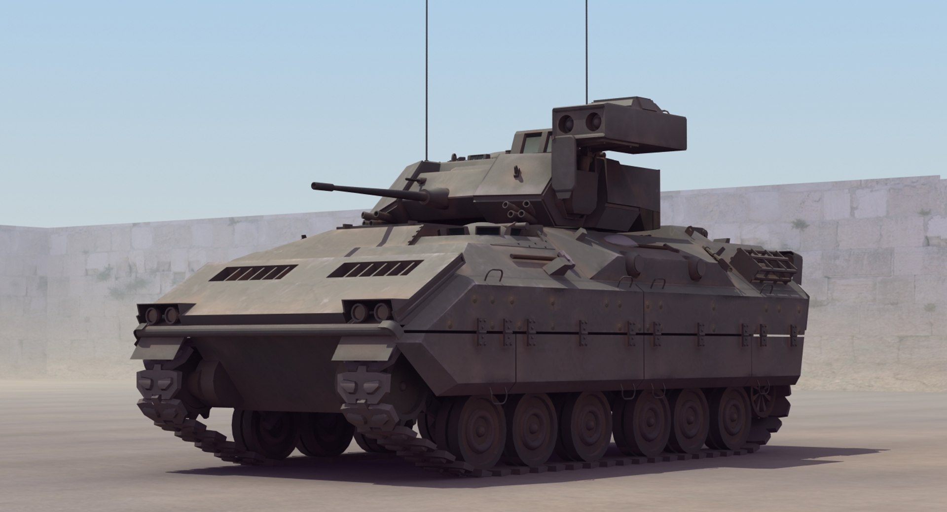3d Model M2 Bradley