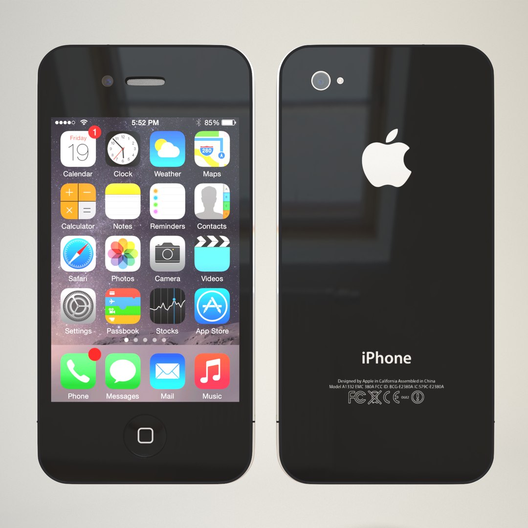 Apple Iphone 4s 3d Model