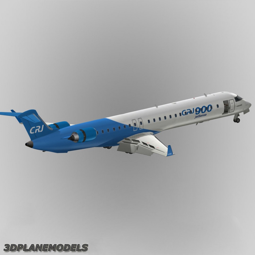 3d Model Bombardier Crj-900 House Colours