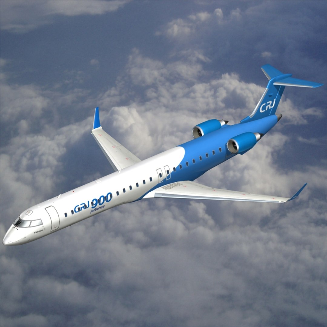 3d Model Bombardier Crj-900 House Colours