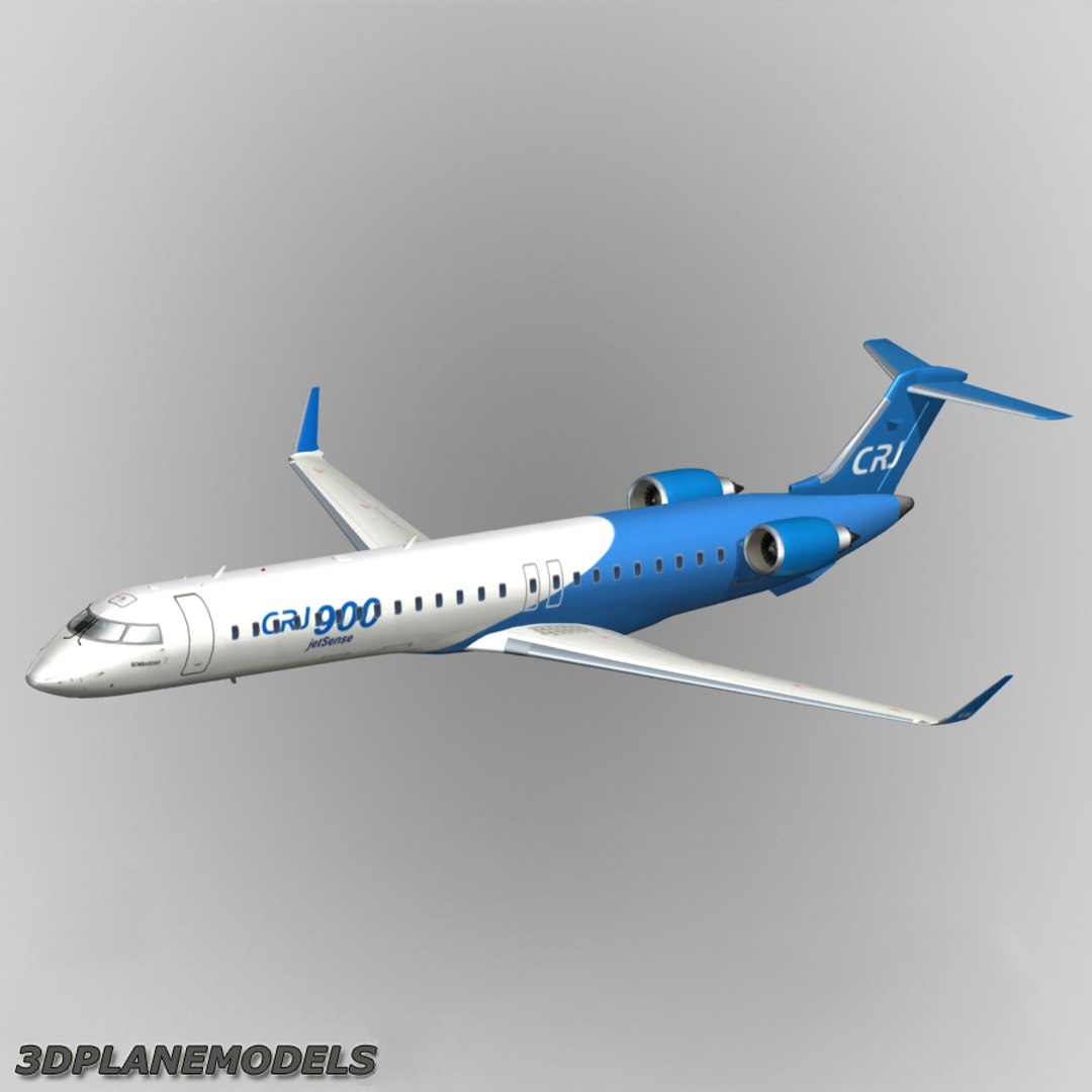 3d Model Bombardier Crj-900 House Colours