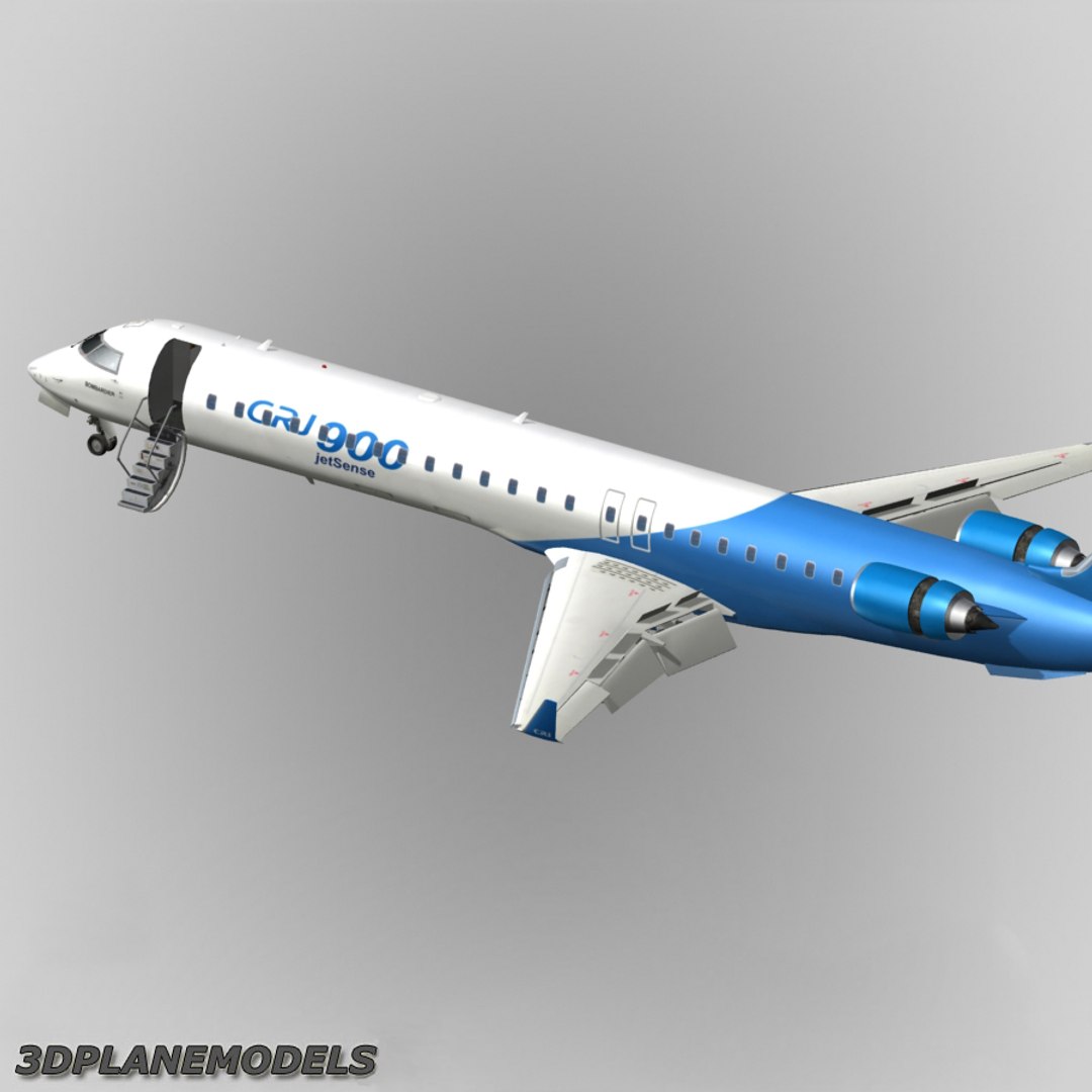 3d Model Bombardier Crj-900 House Colours