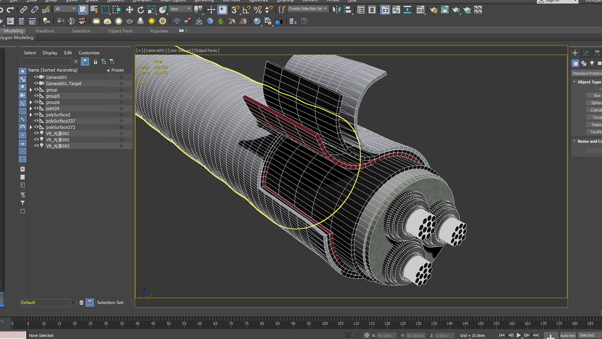 3D Wires architecture kit interior Electric Wire optical cable circuit ...