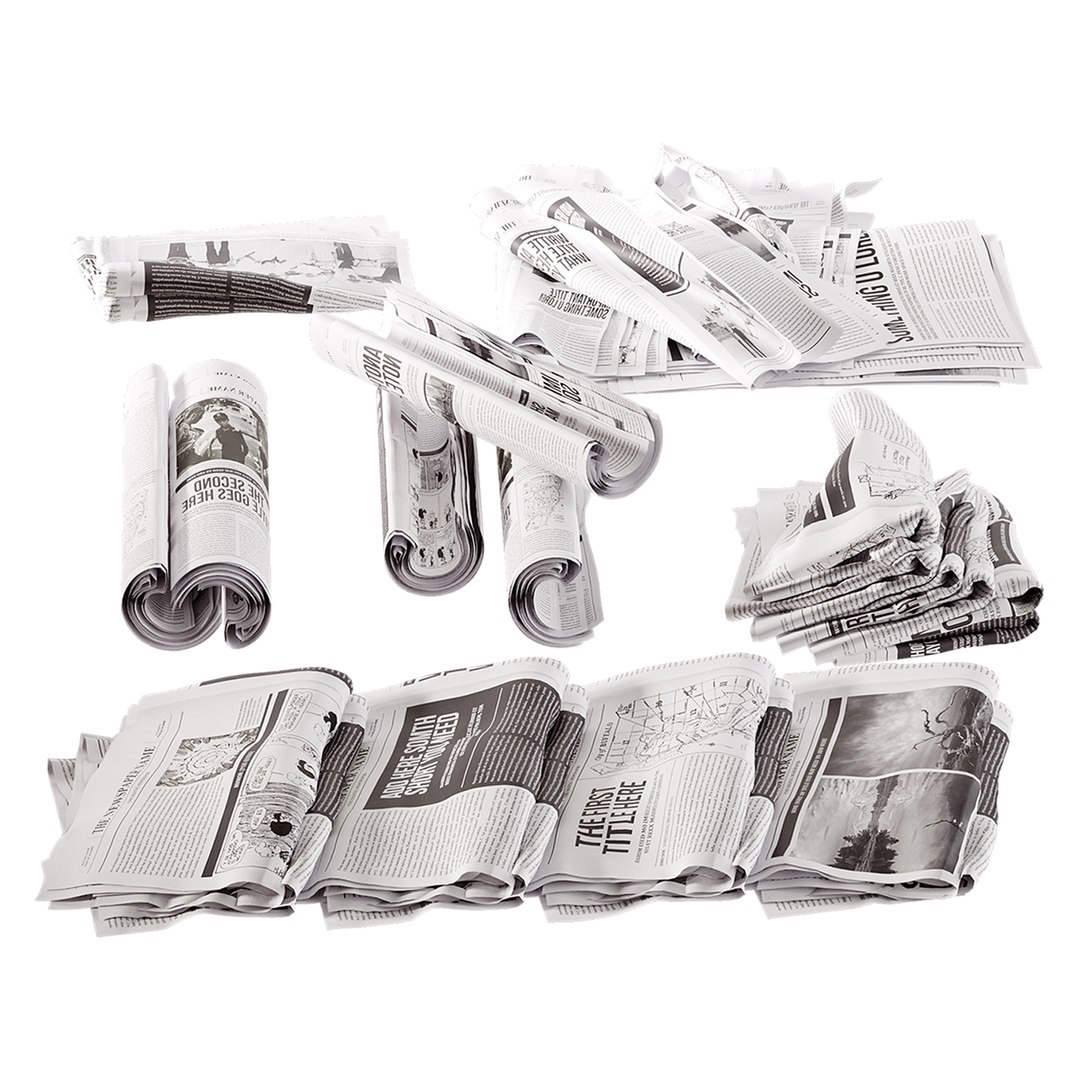 Newspaper Set 3D Model 3D Model - TurboSquid 2484111