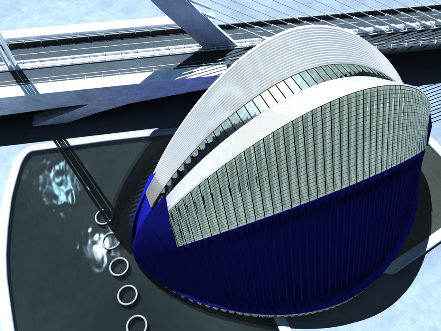 3d Model Of Agora Bridge City Arts