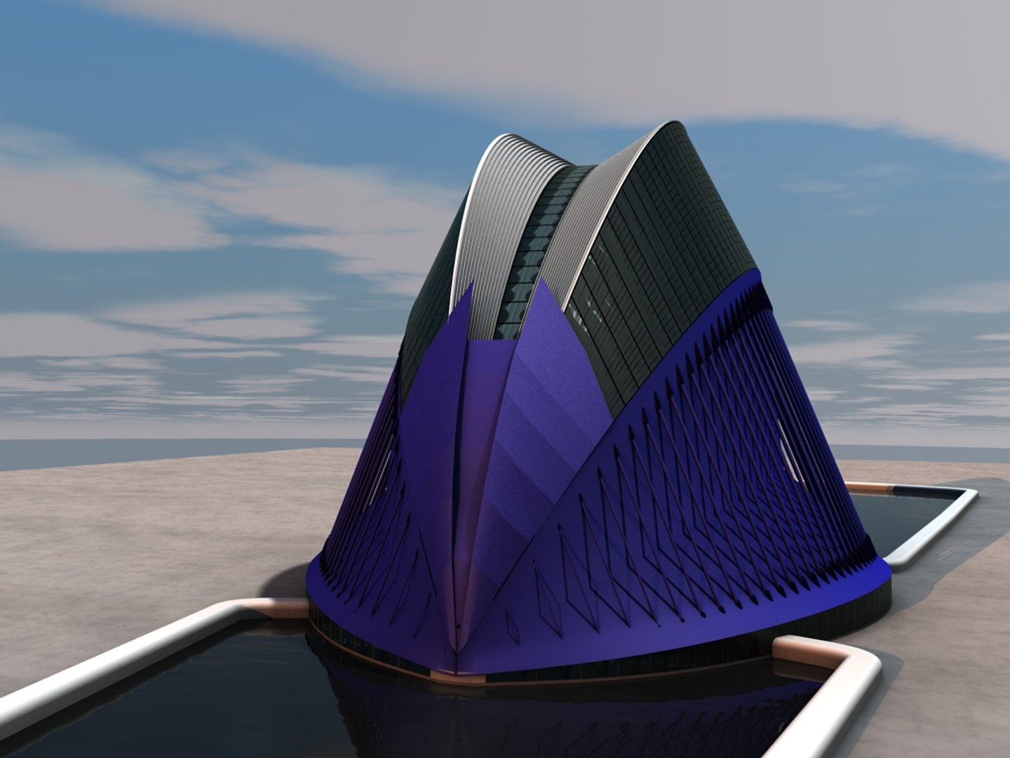 3d Model Of Agora Bridge City Arts