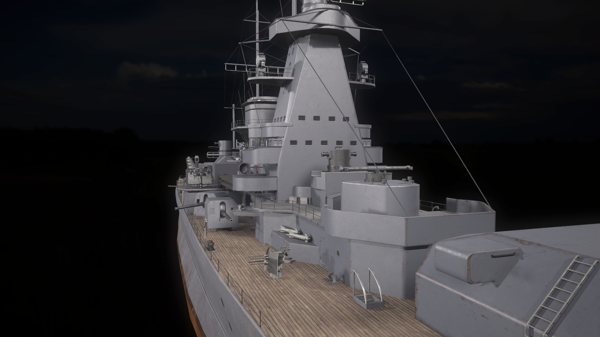 3D Model Admiral Scheer Type Deutschland - TurboSquid 1196246