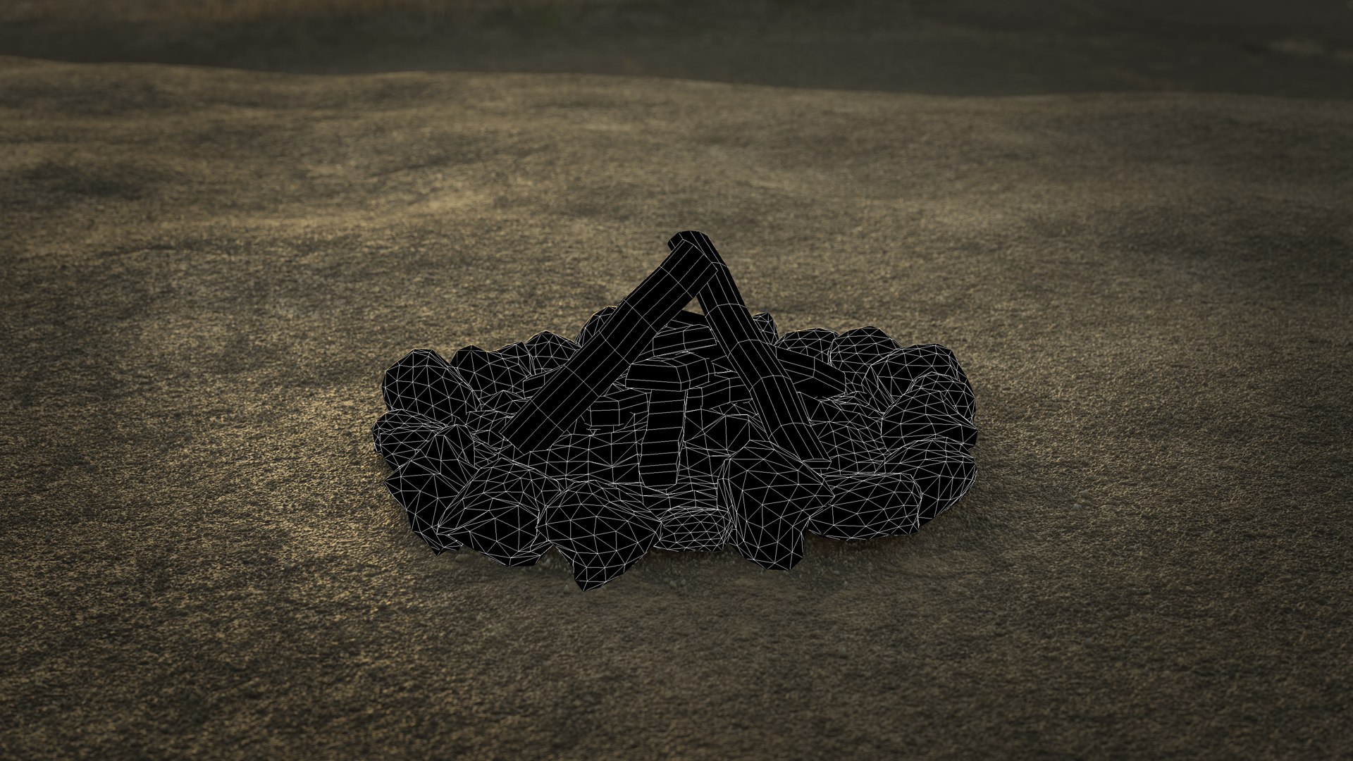 Campfire - Game Ready 3D model - TurboSquid 2183032