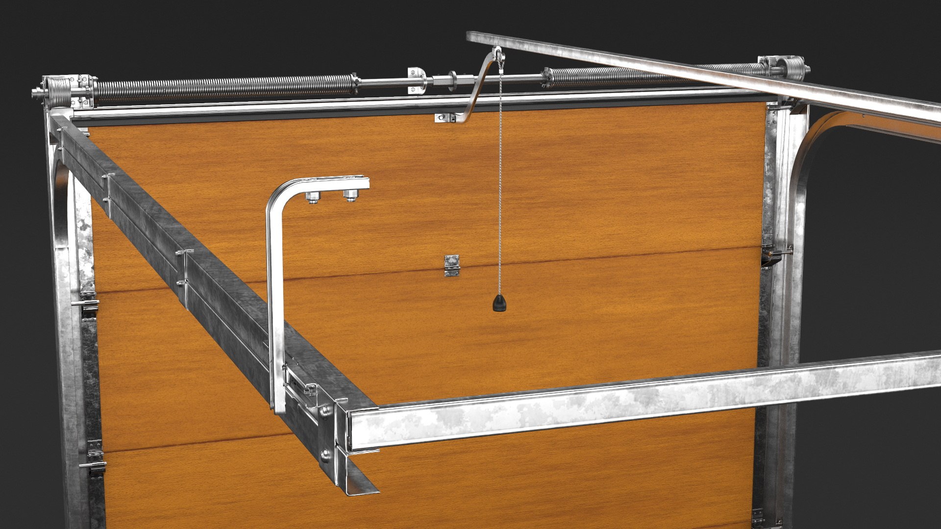 3D Retractable Garage Door Wooden - TurboSquid 2328240