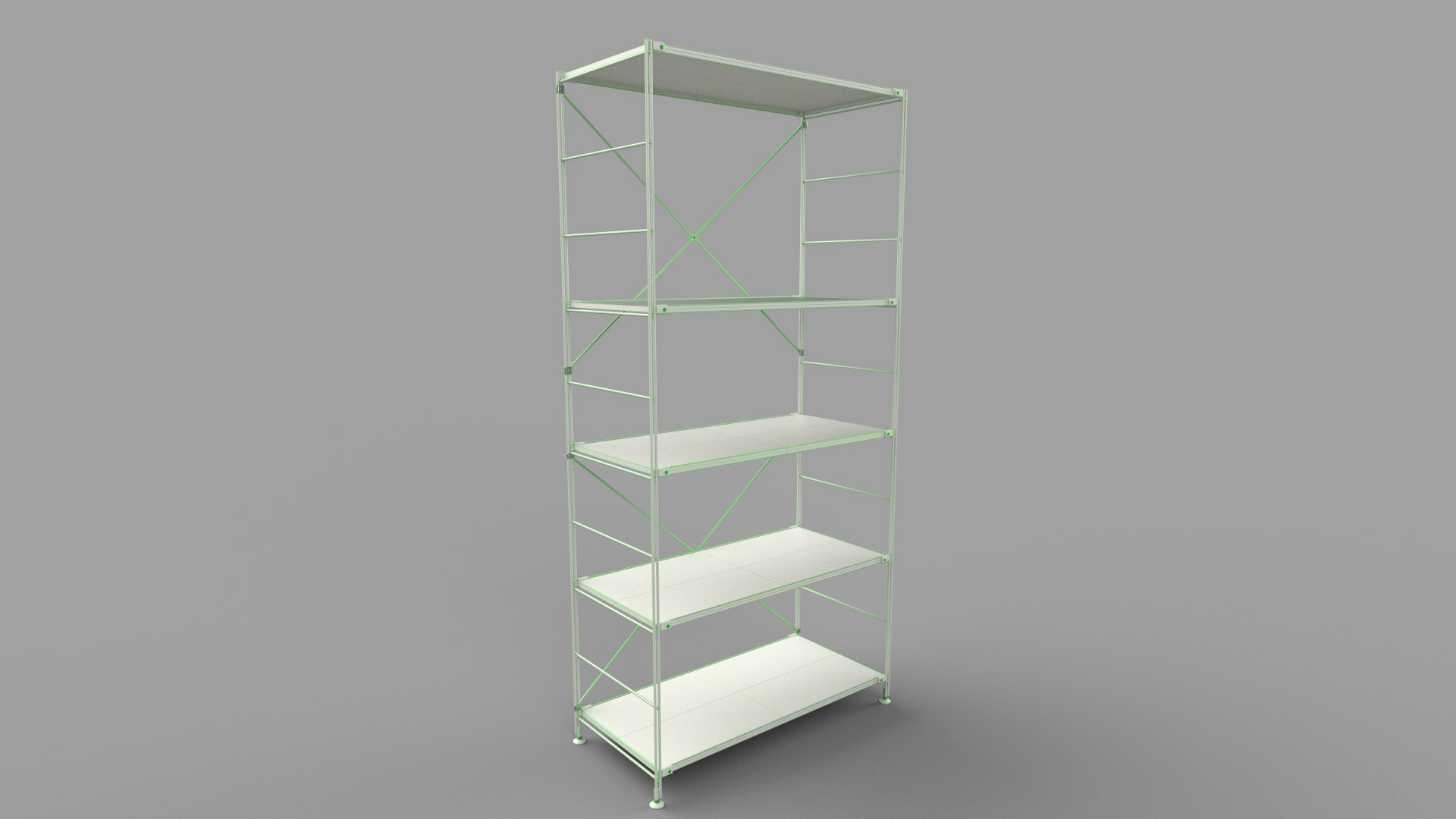 3D Metal Rack Model Model - TurboSquid 2189790