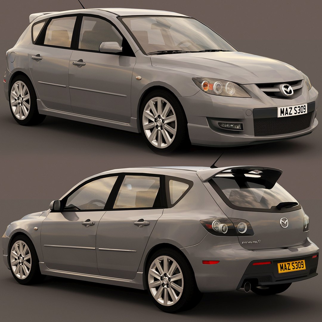 3D Model Mazda Mazdaspeed 3 2009 - TurboSquid 2157815