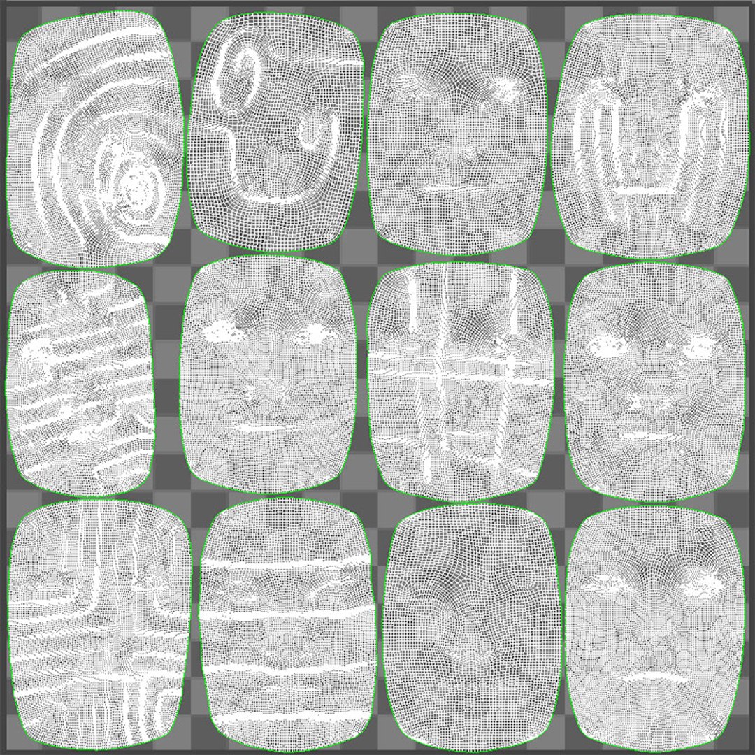 Decorative Panel With Faces 3D - TurboSquid 2330780