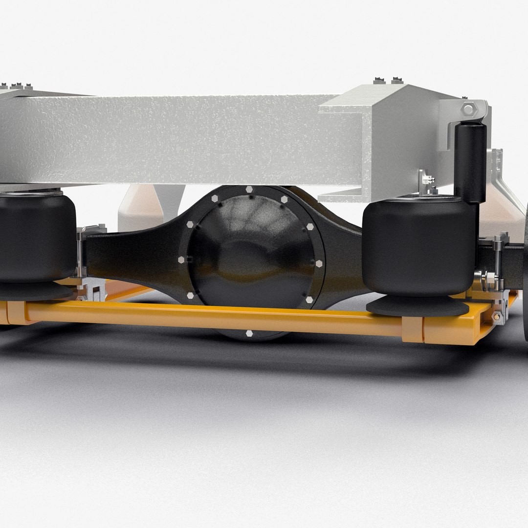 3d Truck Rear Axle Model