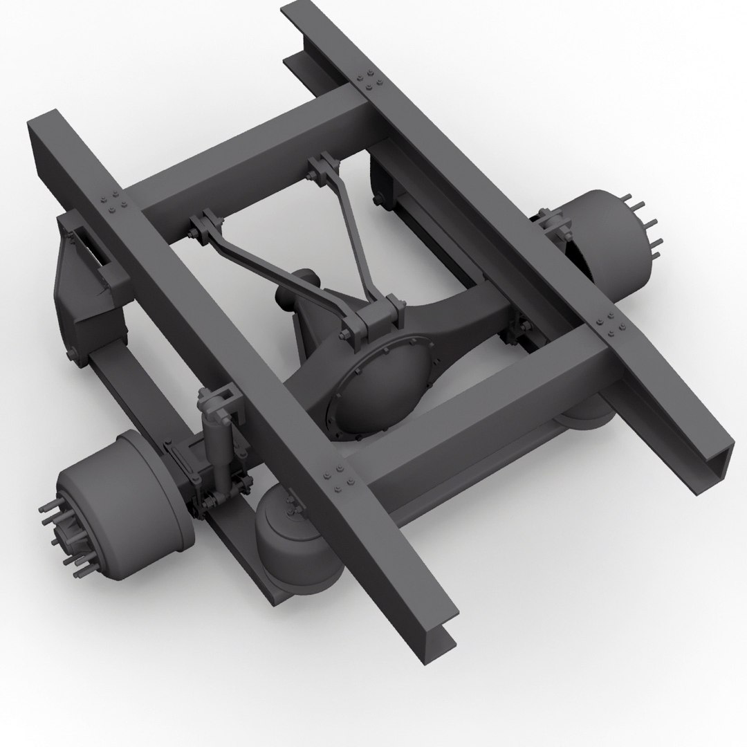 3d Truck Rear Axle Model