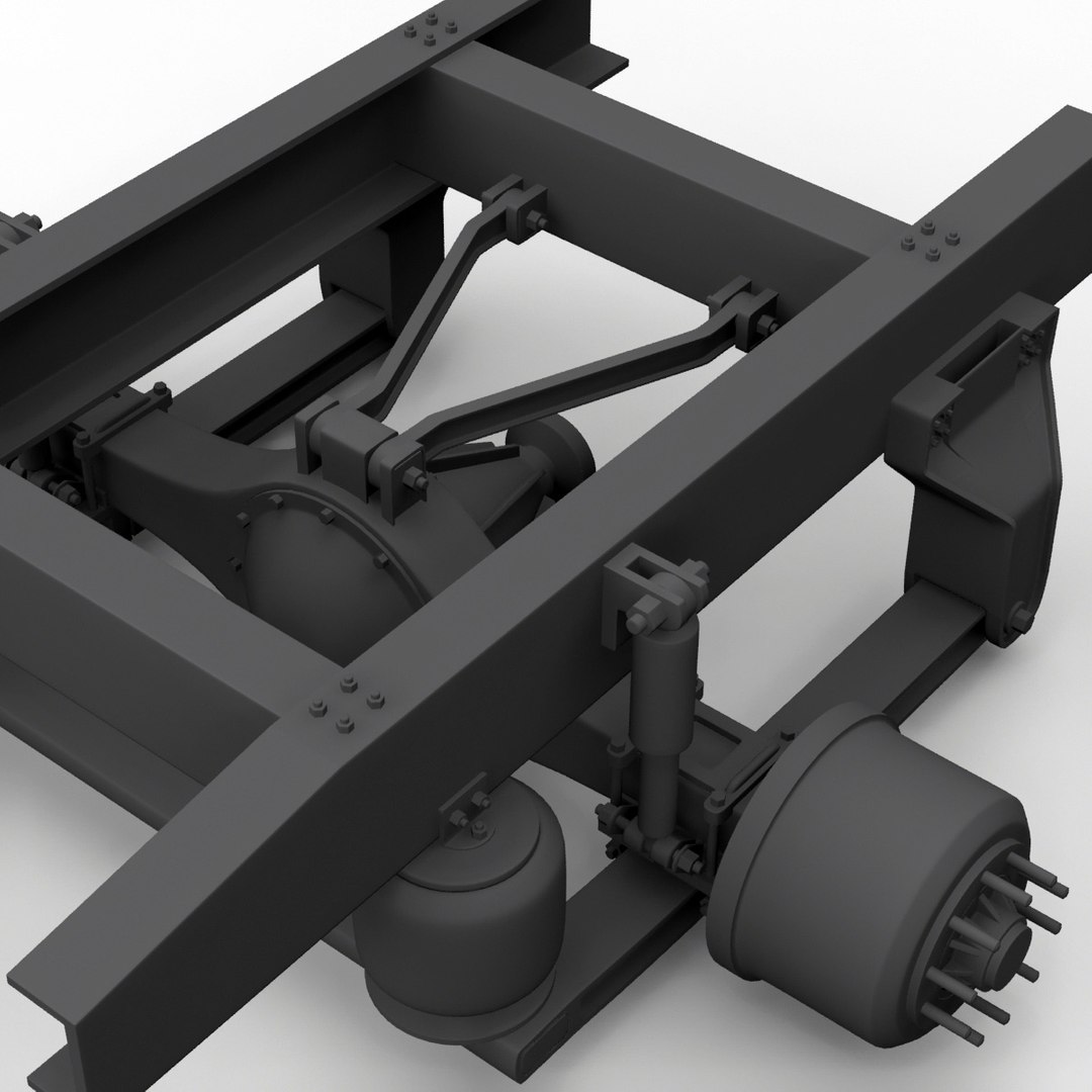 3d Truck Rear Axle Model