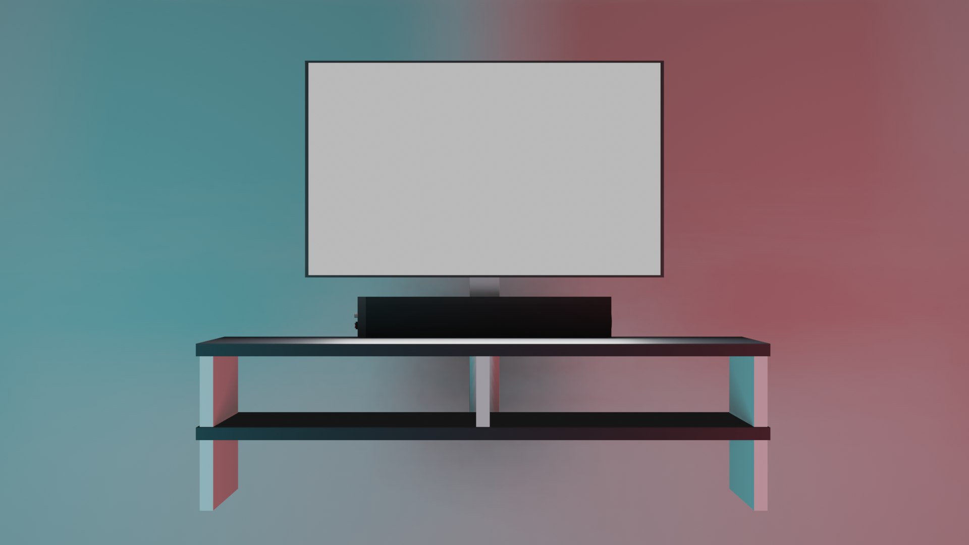 3D TV and TV table - TurboSquid 2082384