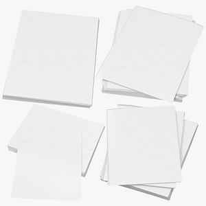 Single Paper Sheets 3D Model - TurboSquid 1235836