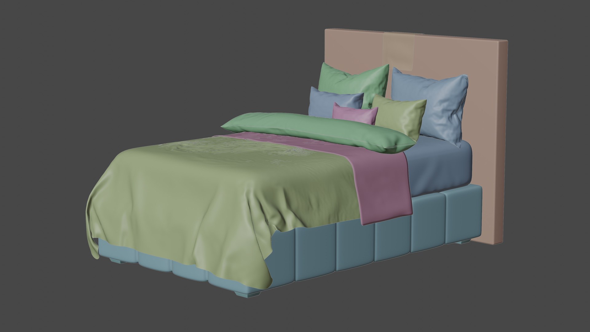 3D Model Photorealistic Bed Realistic - TurboSquid 1684997