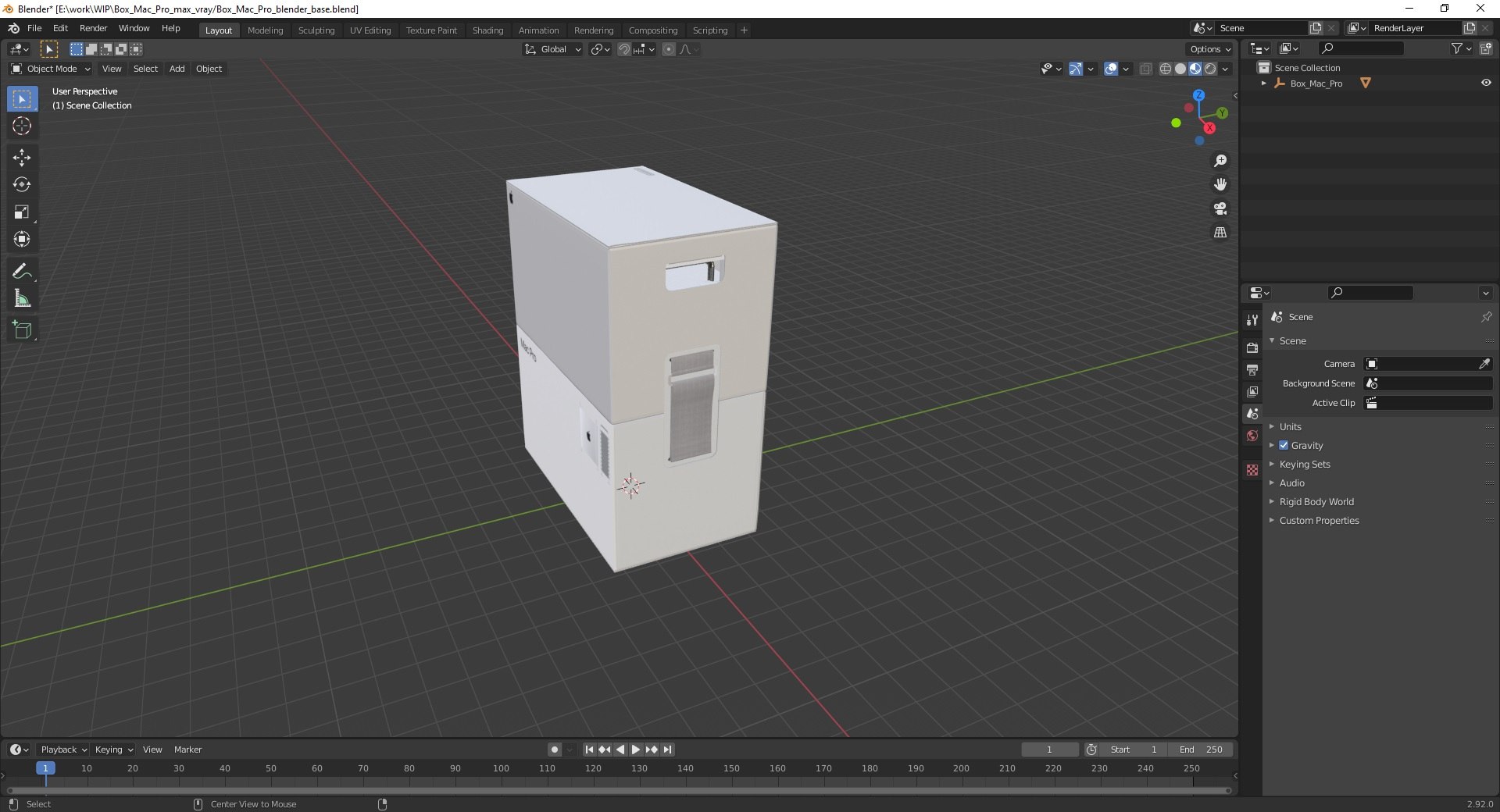 Box Mac Pro 3D Model - TurboSquid 2212747