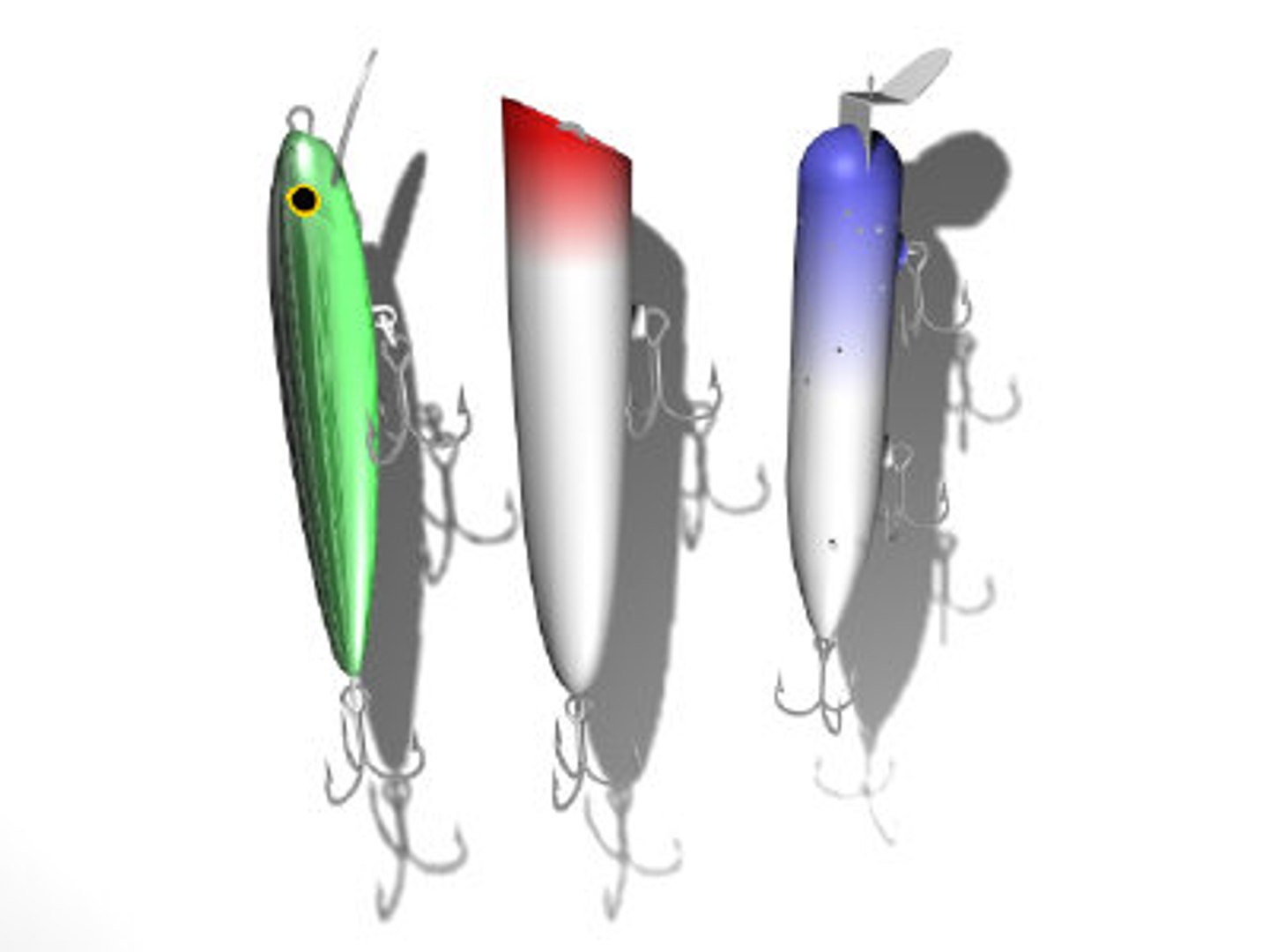3ds max fishing plugs
