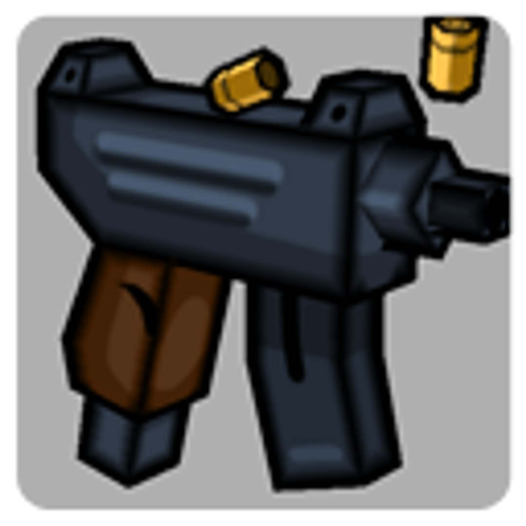 Free Cartoon Uzi 3d Model