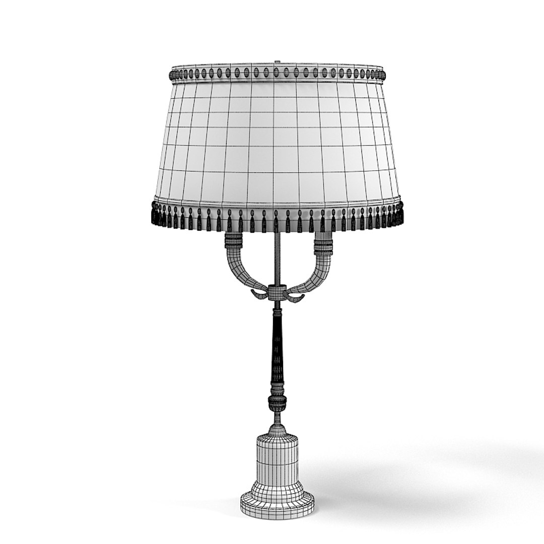 3d Model Of Classic Table Lamp