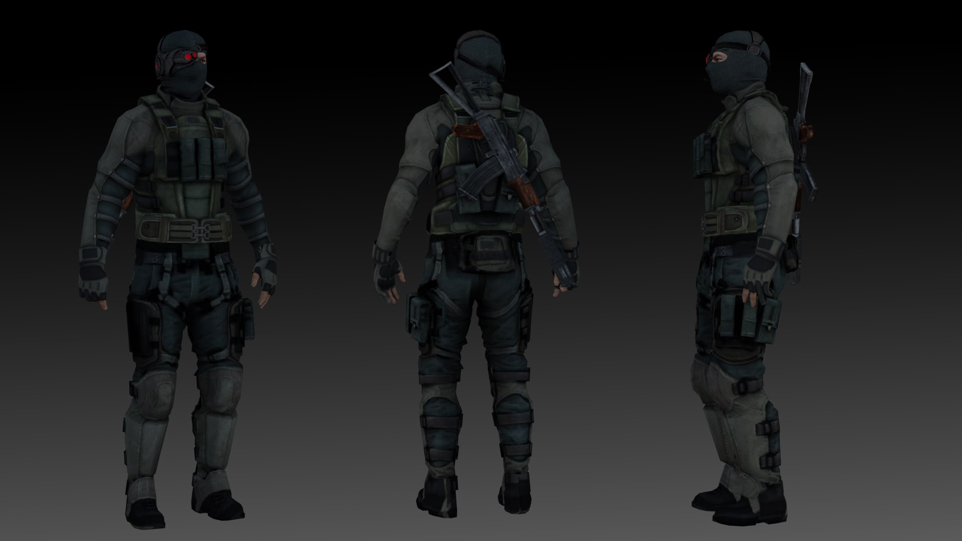 3D Splinter Cell Krestrel Model - TurboSquid 2367581