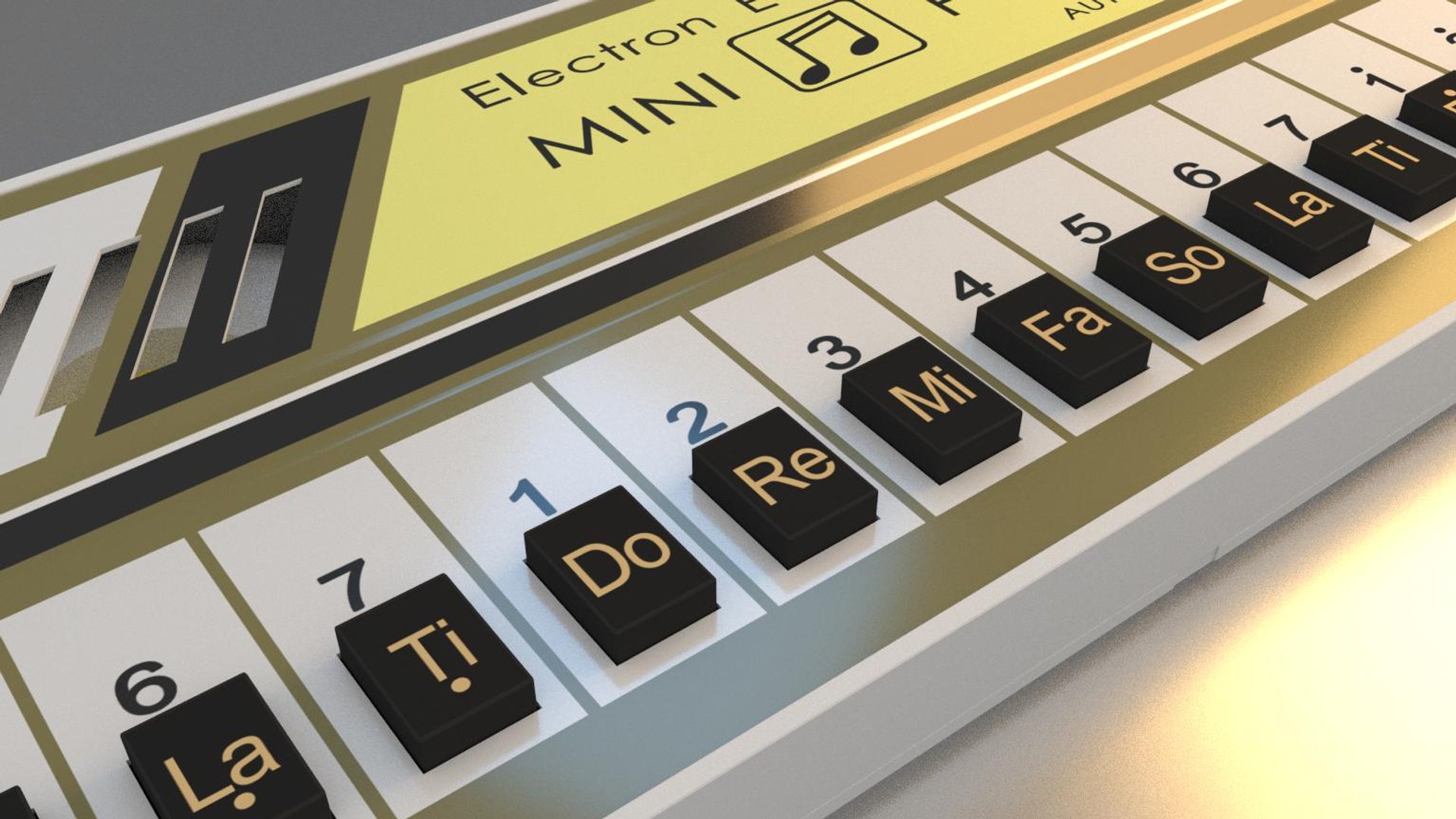 Electron Echo Mini Piano 3D Model - TurboSquid 1159646