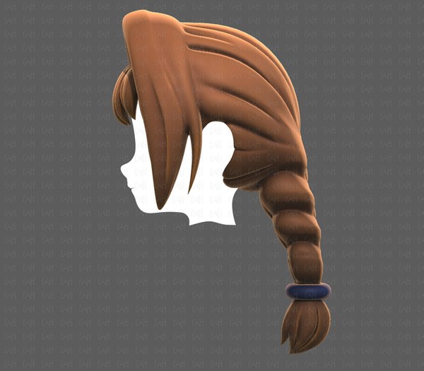 3D Base Hair for girl V10 model - TurboSquid 1926660