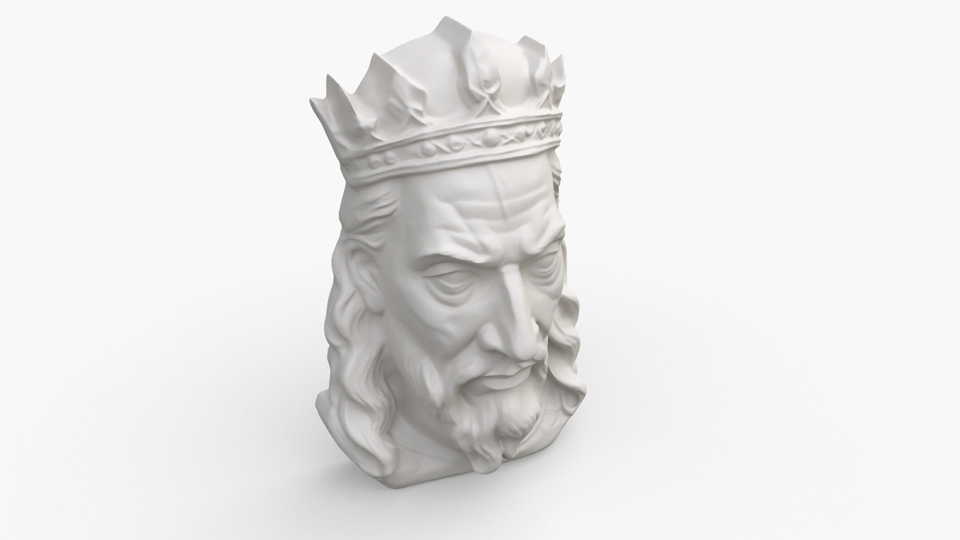 King Face Bas-relief 1 Model - TurboSquid 2263024