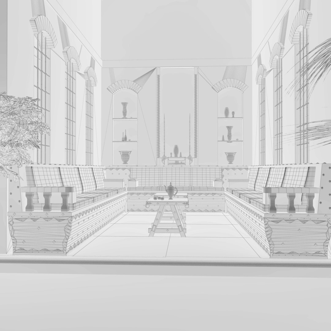Interior Arab House 3d Model
