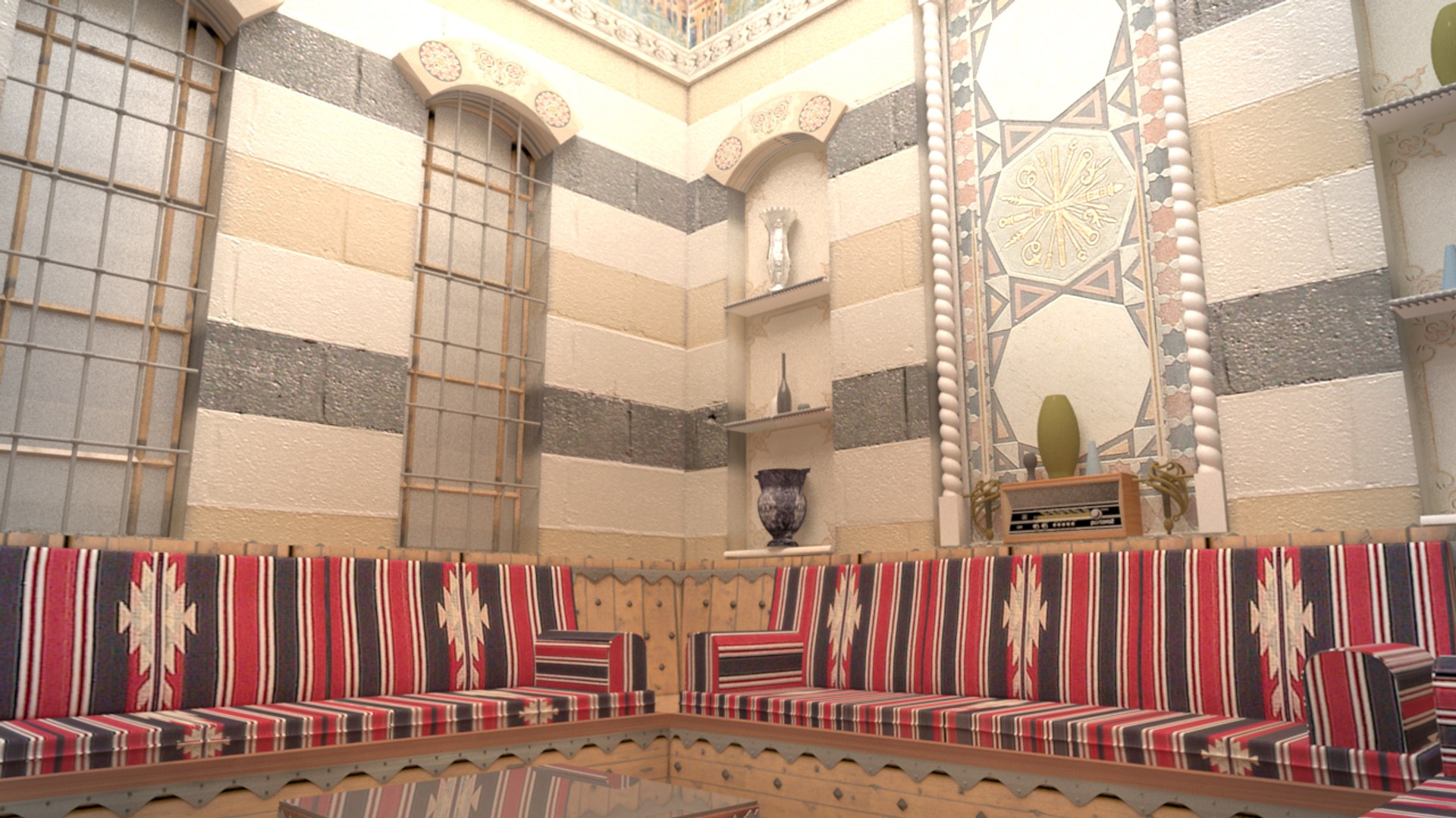 Interior Arab House 3d Model