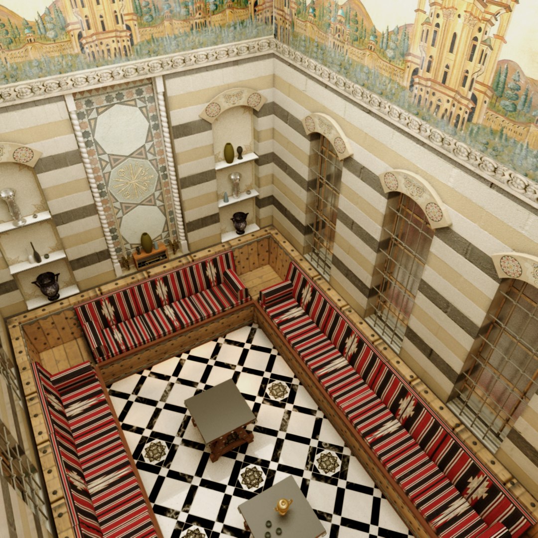 Interior Arab House 3d Model