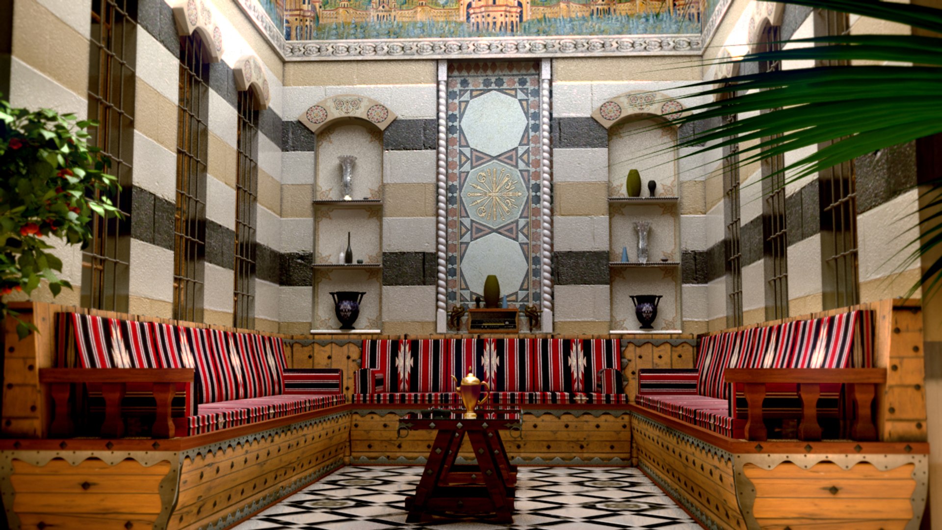 Interior Arab House 3d Model