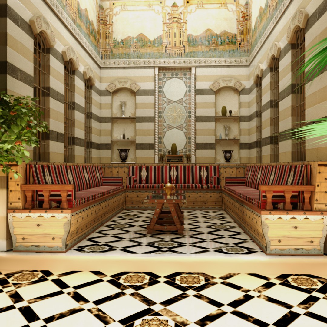 Interior Arab House 3d Model