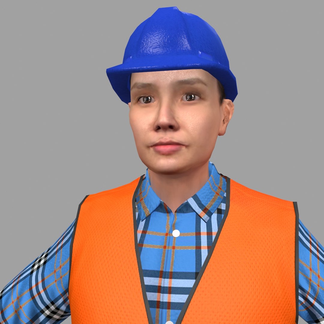 Female Worker Model - TurboSquid 1403065