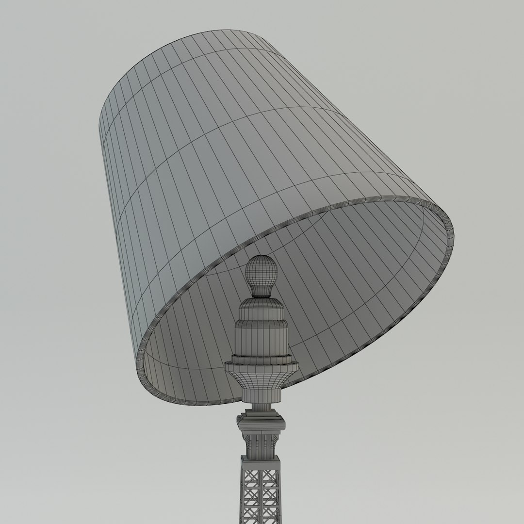 3d Model Eiffel Tower Lamp