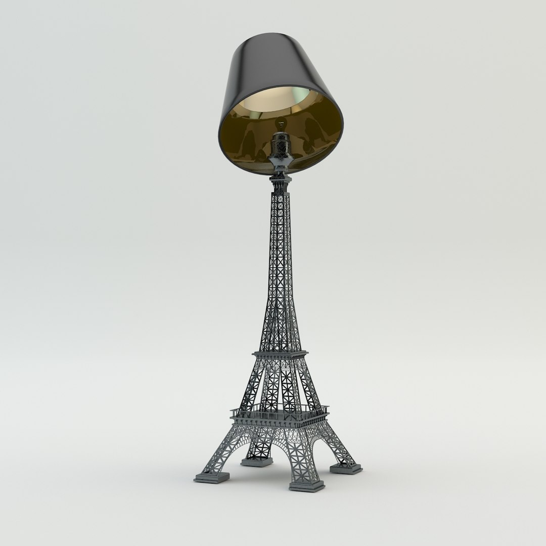 3d Model Eiffel Tower Lamp