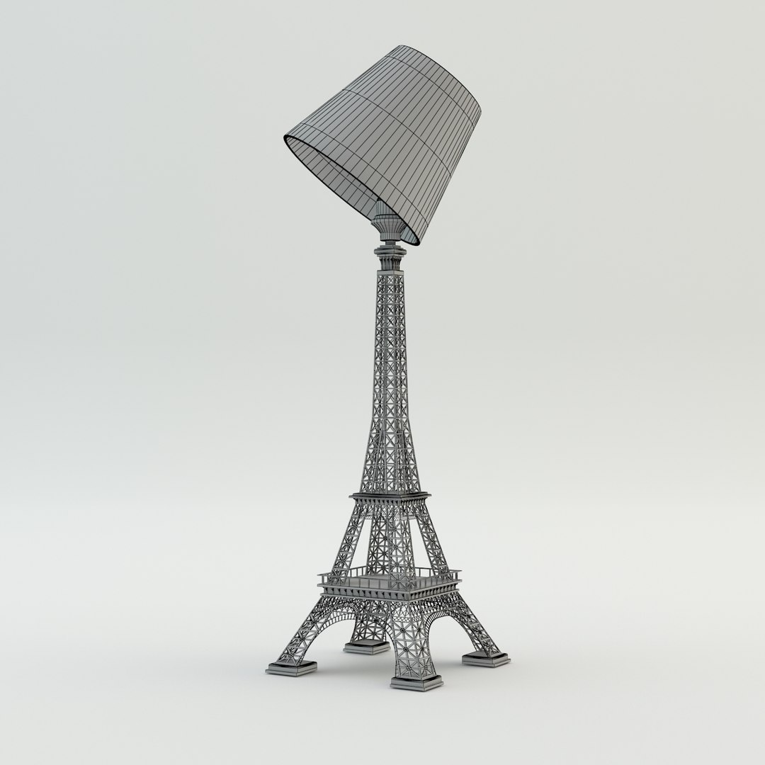 3d Model Eiffel Tower Lamp