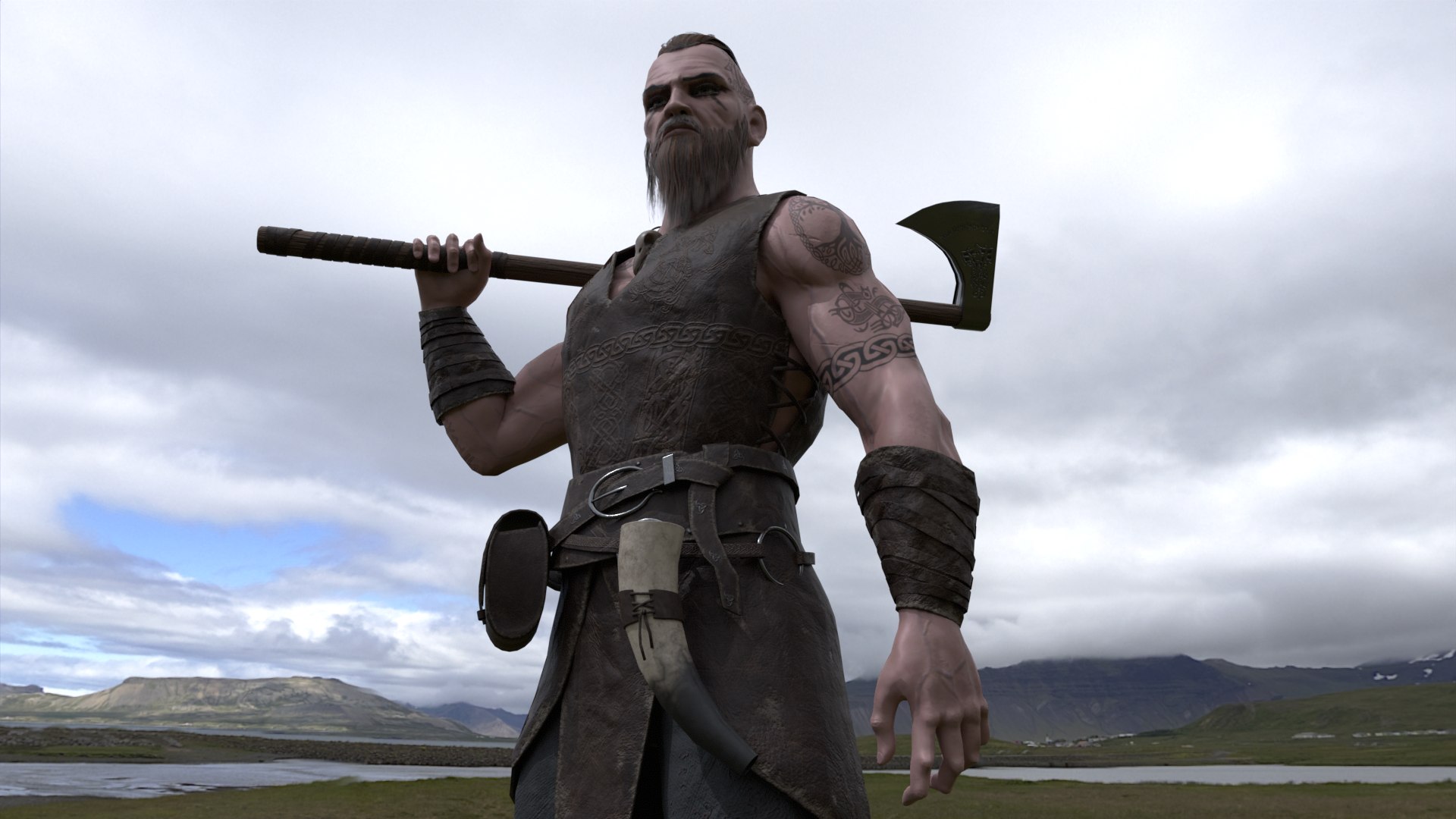3D Model Viking Berserker - TurboSquid 1951750