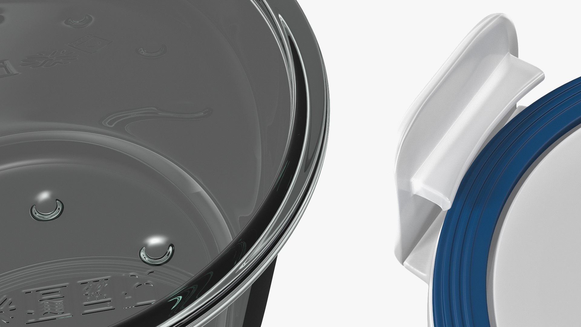 3D Round Glass Clip Lock Storage Container 600ml - TurboSquid 1735541