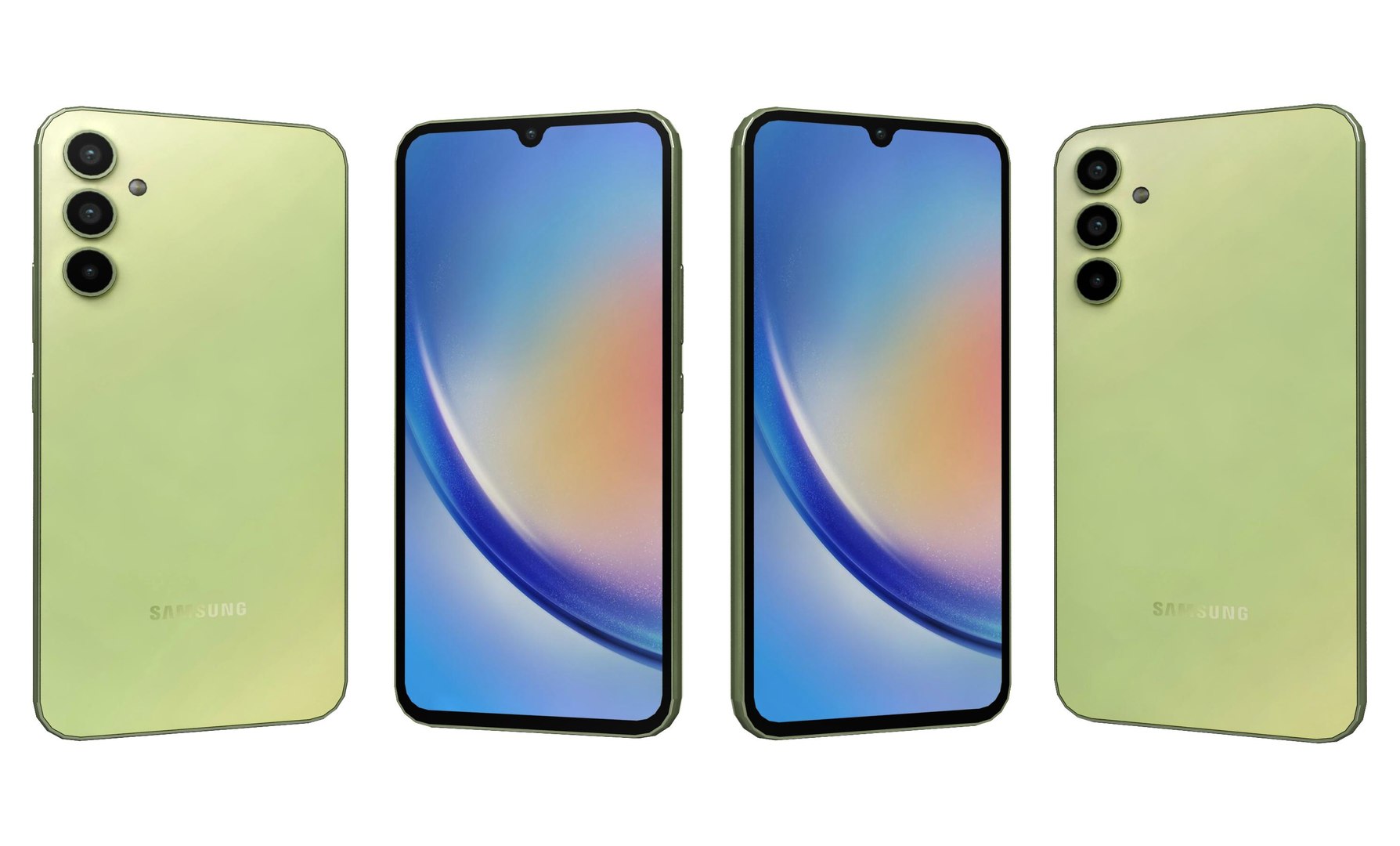 Samsung Galaxy A34 Green 3D model - TurboSquid 2045356