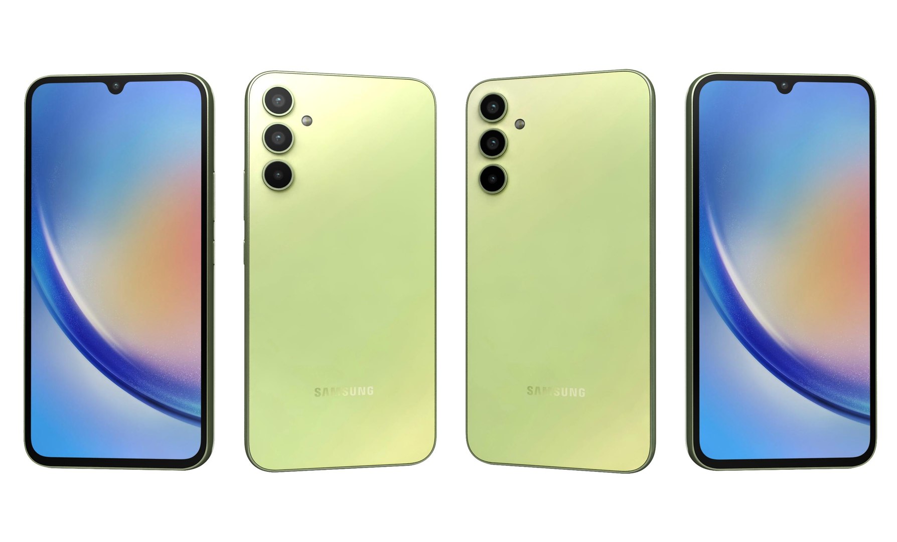 Samsung Galaxy A34 Green 3D Model - TurboSquid 2045356