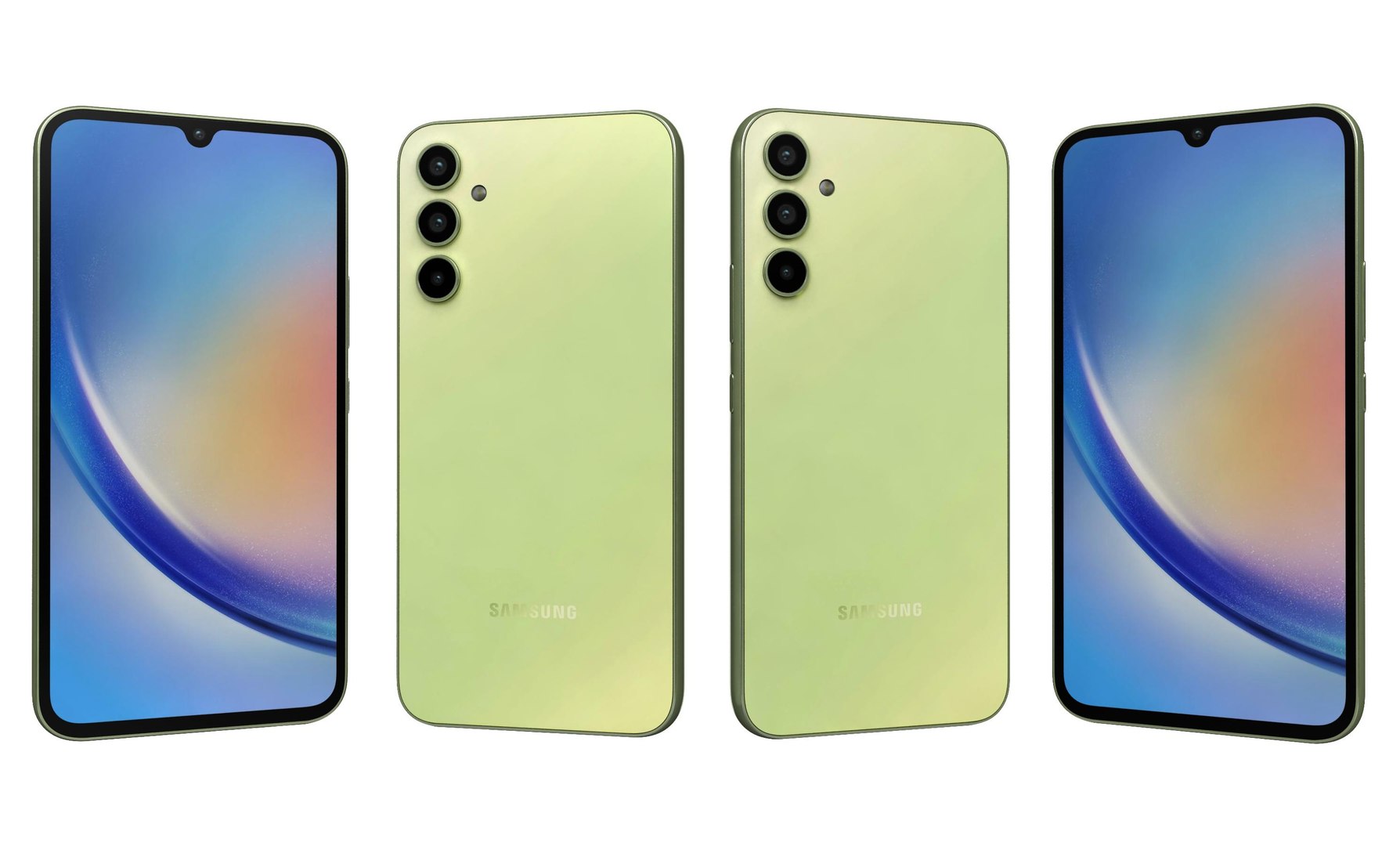Samsung Galaxy A34 Green 3D Model - TurboSquid 2045356