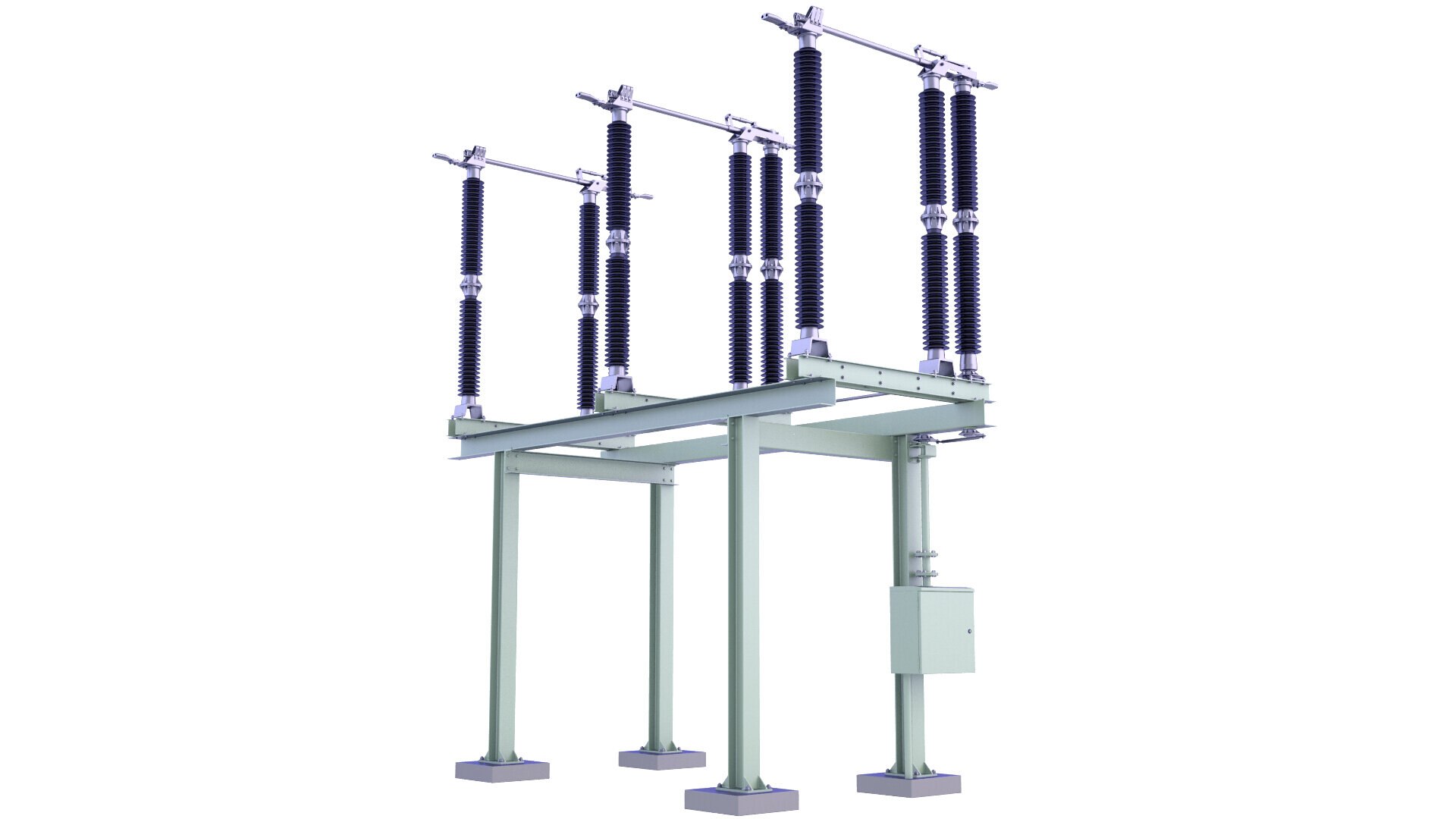 Substation Disconnect Switches ON And OFF SET V45 V47 3D - TurboSquid ...