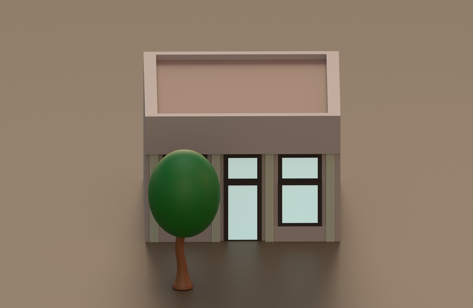 Cartoon Building 3D Model - TurboSquid 2248924