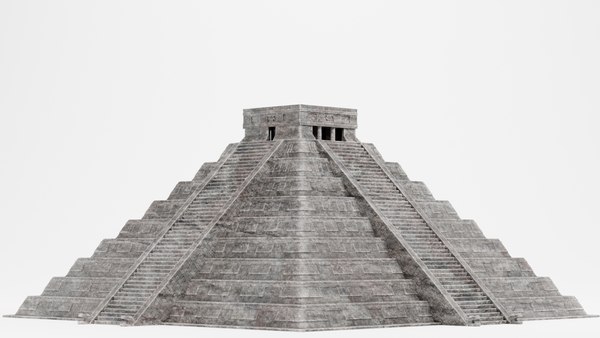 modelo 3d Pirámide Maya - Chichén Itzá - TurboSquid 2029486